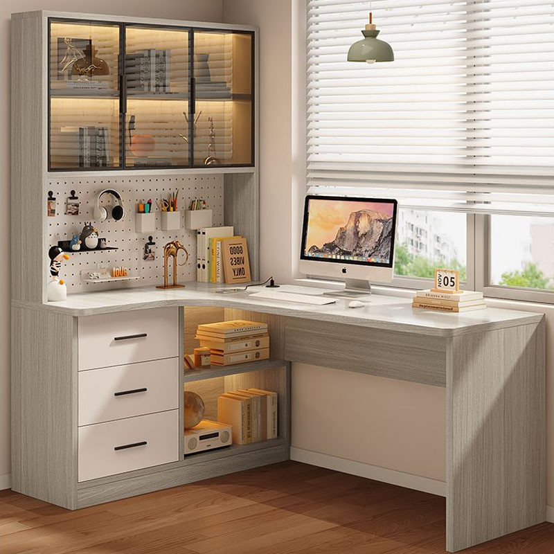 TYZJ computer desk bedroom desktop desk bookshelf integrated game table ...