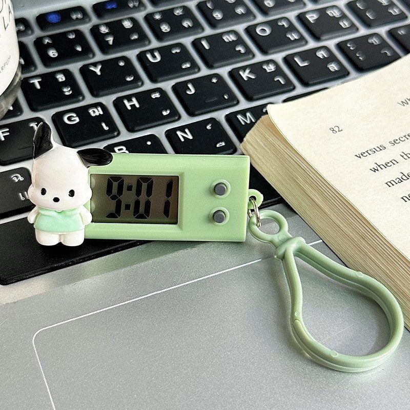 Cute Cinnamoroll Melody Kuromi Mini Portable Electronic Clock Digital ...