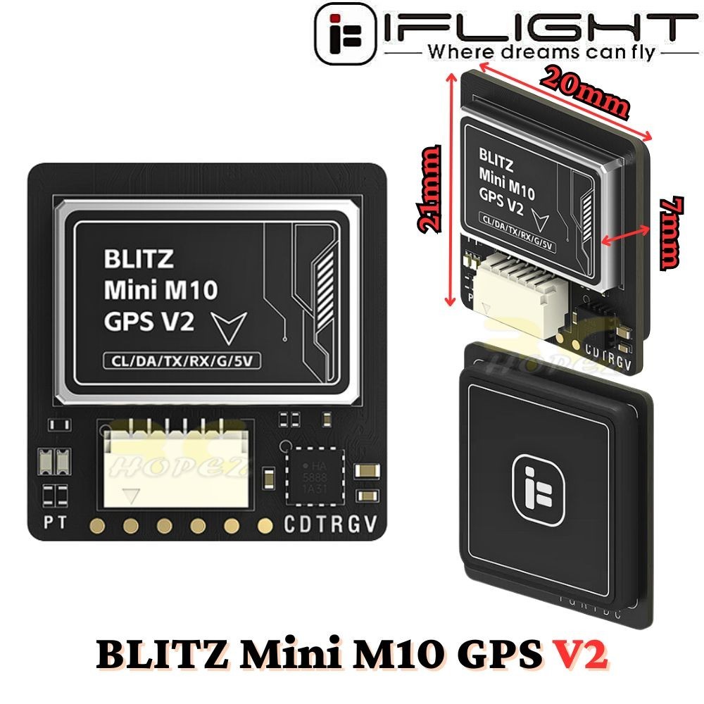 iFlight BLITZ Mini M10 GPS V2 Built-in QMC5883L Compass for FPV Racing ...