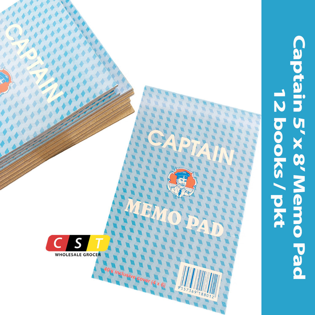 CAPTAIN 5"x8" Memo Pad (12 Books/Pkt) | Shopee Malaysia