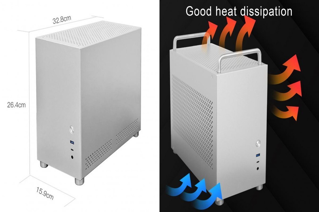 HUARMEY Desktop Computer Case Heavy Duty Computer Case Compact Matx ...