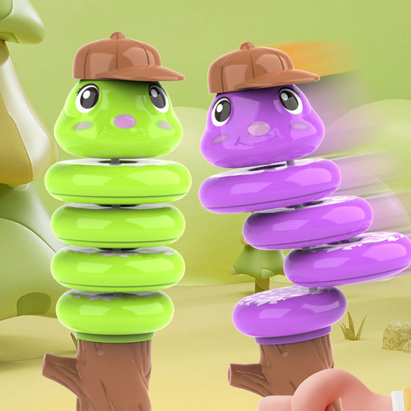 Cartoon Whistled Twisting Snake Balance Rotation Swinging Greedy Snake ...