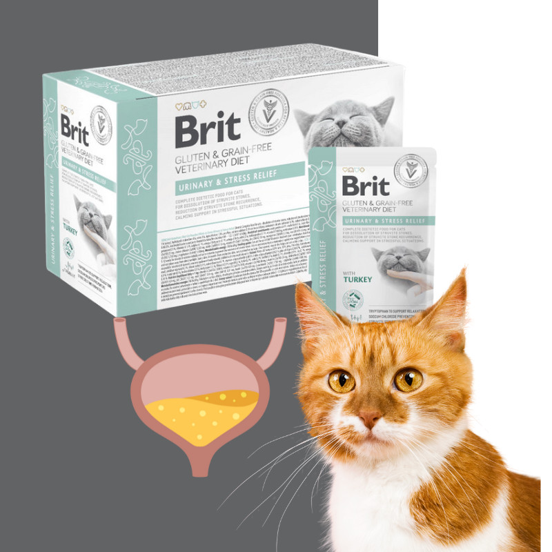 Brit cat - Urinary & Stress Relief Turkey (12pouch) | Shopee Malaysia