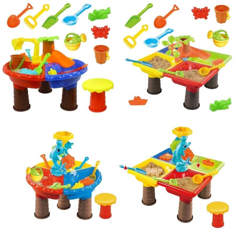 Beach Vibrant Children's Sand Table Set For 3-6 Year Olds With Play ...