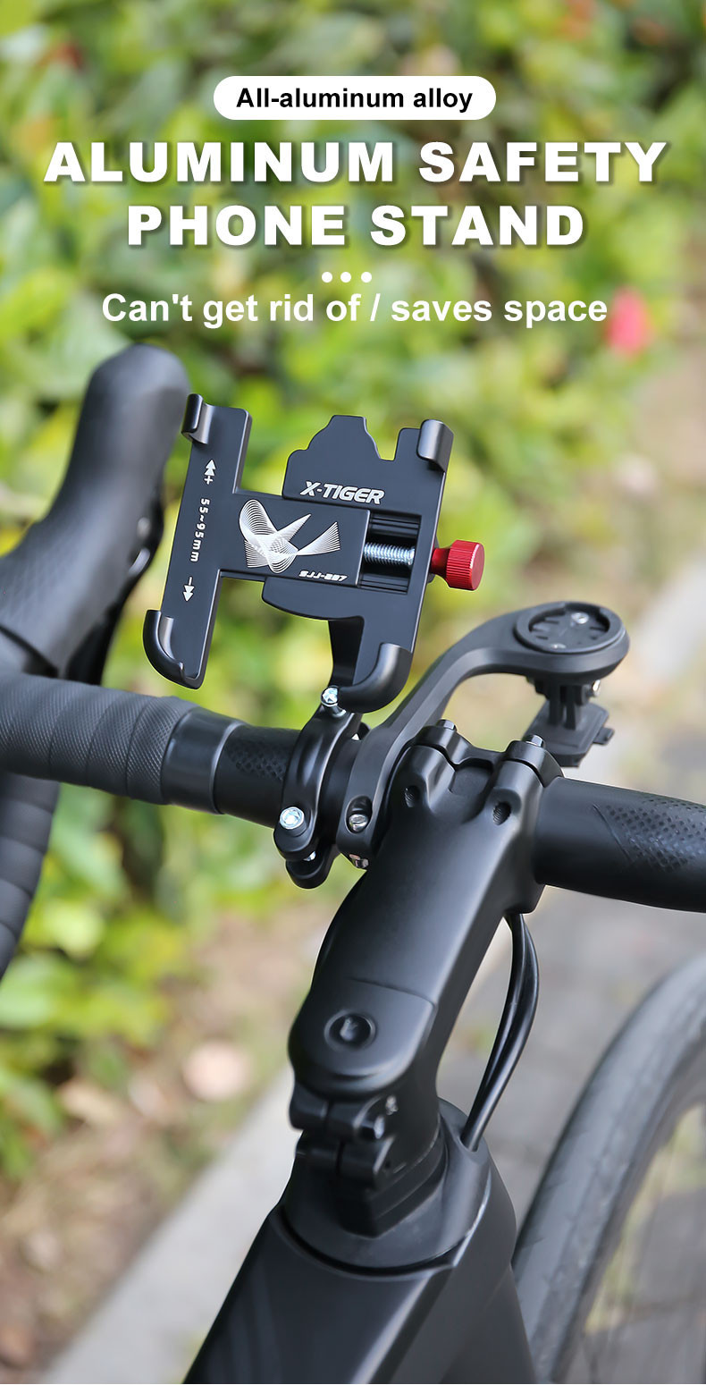 X-TIGER Bicycle Phone Mount Alloy Bicycle Phone Holder 360° Rotation ...