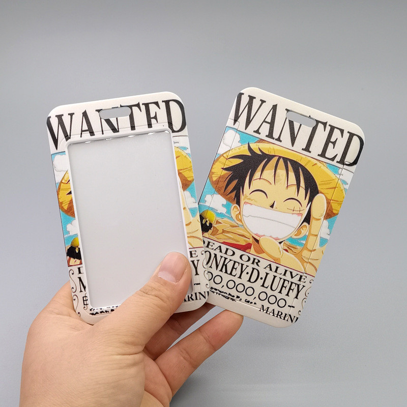 Luffy Zoro Anime Card Cases Holders Lanyard Cosplay Badge ID Cards ...