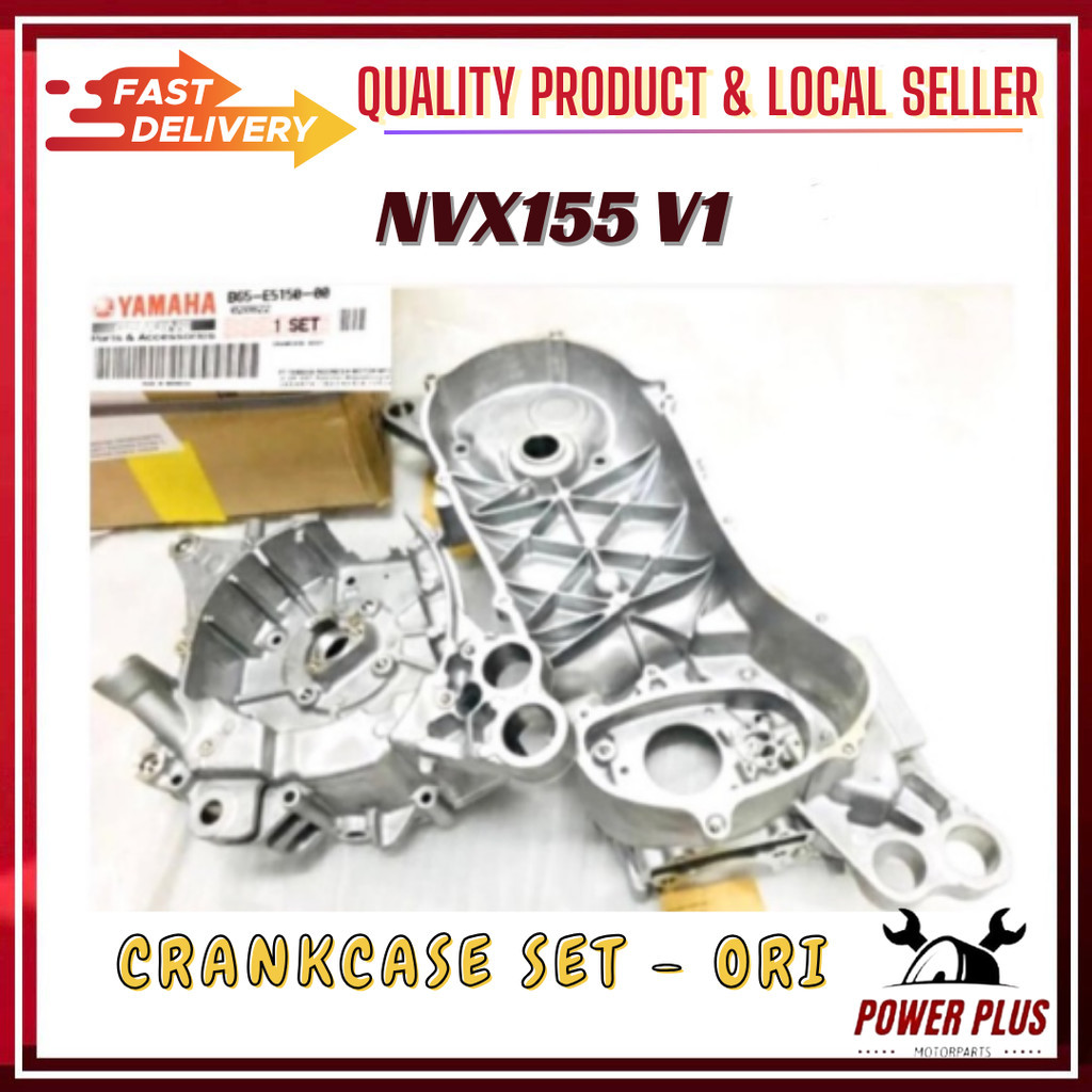 Original Yamaha Aerox NVX155 V1 NVX 155 V1 Crankcase Set Kotak Engine ...