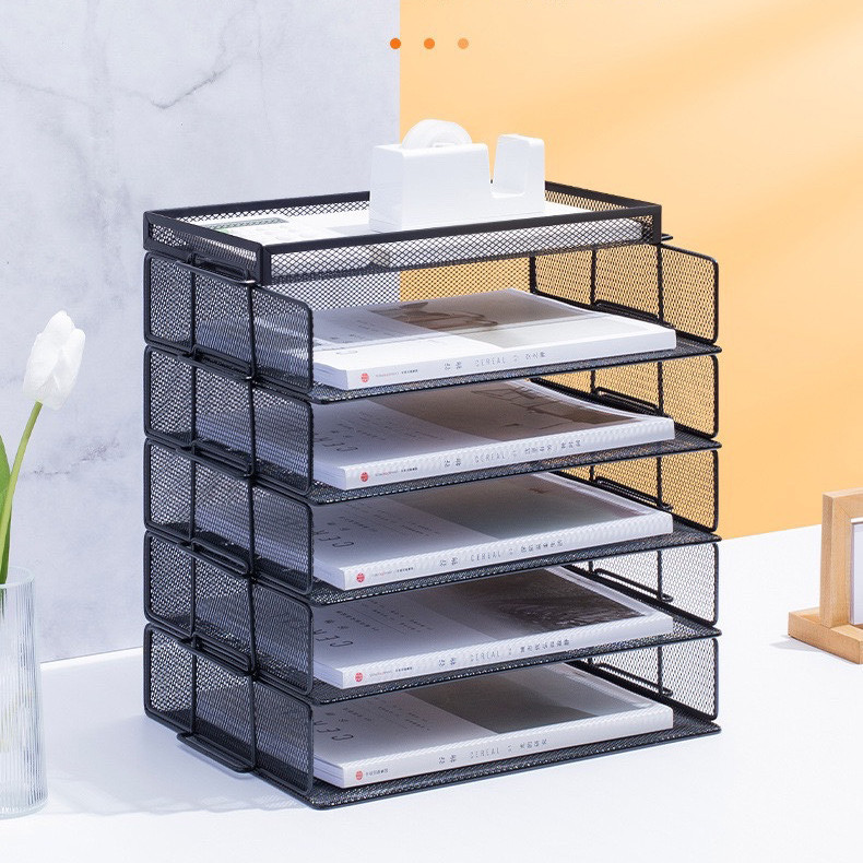 Innohut Metal Document Sorage Rack Document Tray Desktop Paper ...