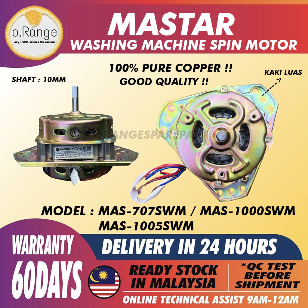 MAS-707SWM / MAS-1000SWM / MAS-1005SWM MASTAR WASHING MACHINE SEMI-AUTO ...