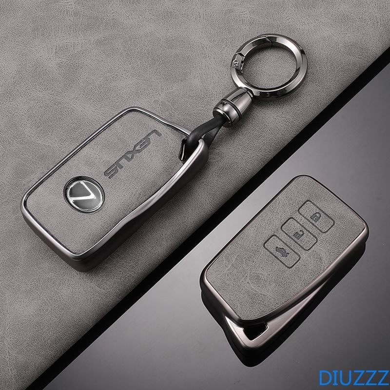 3/4 Button TPU Leather Car Key Cover Case Holder Keychain for Lexus NX ...