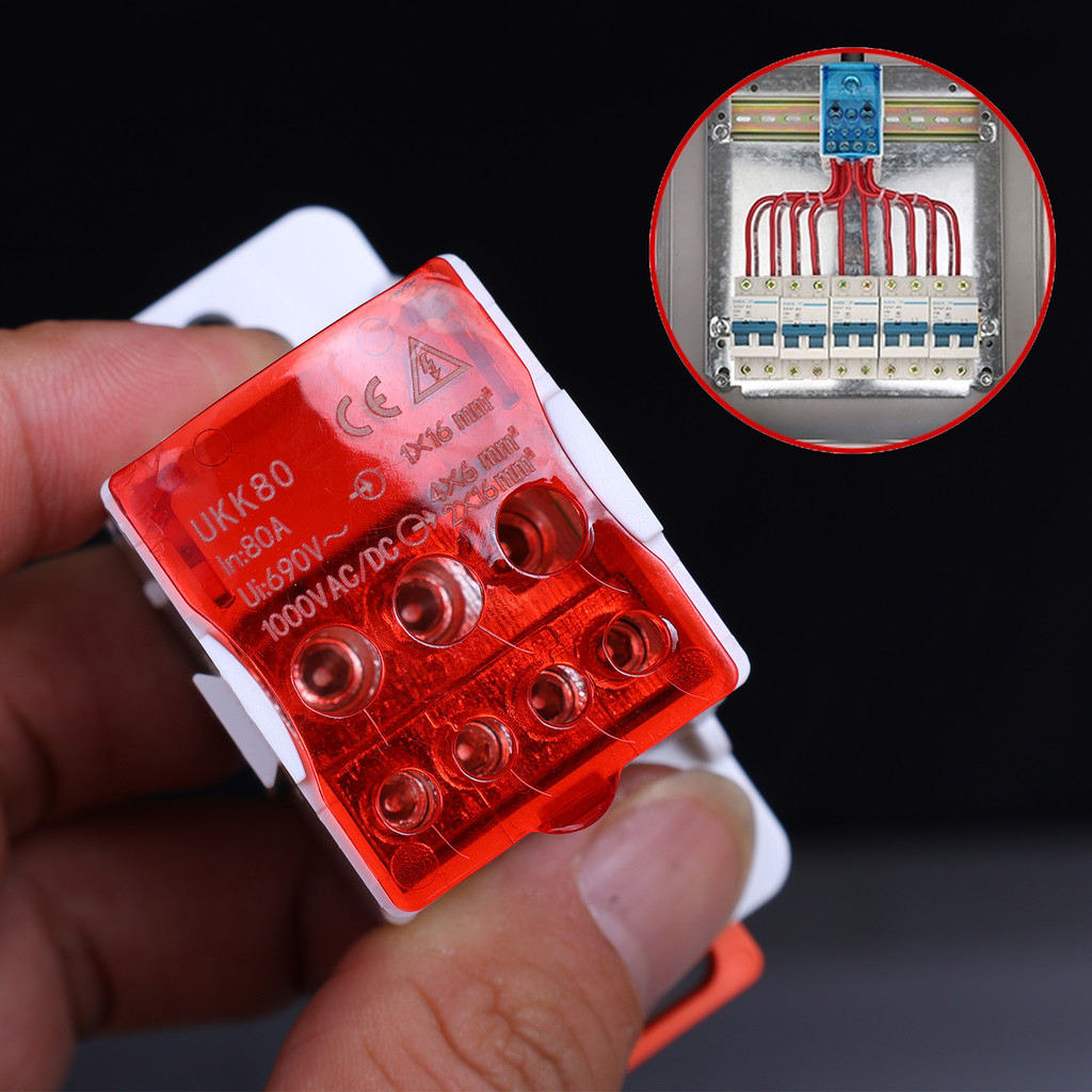 Quick 690V 80A Universal Compact Wiring Terminal - 7 Holes Electrical ...