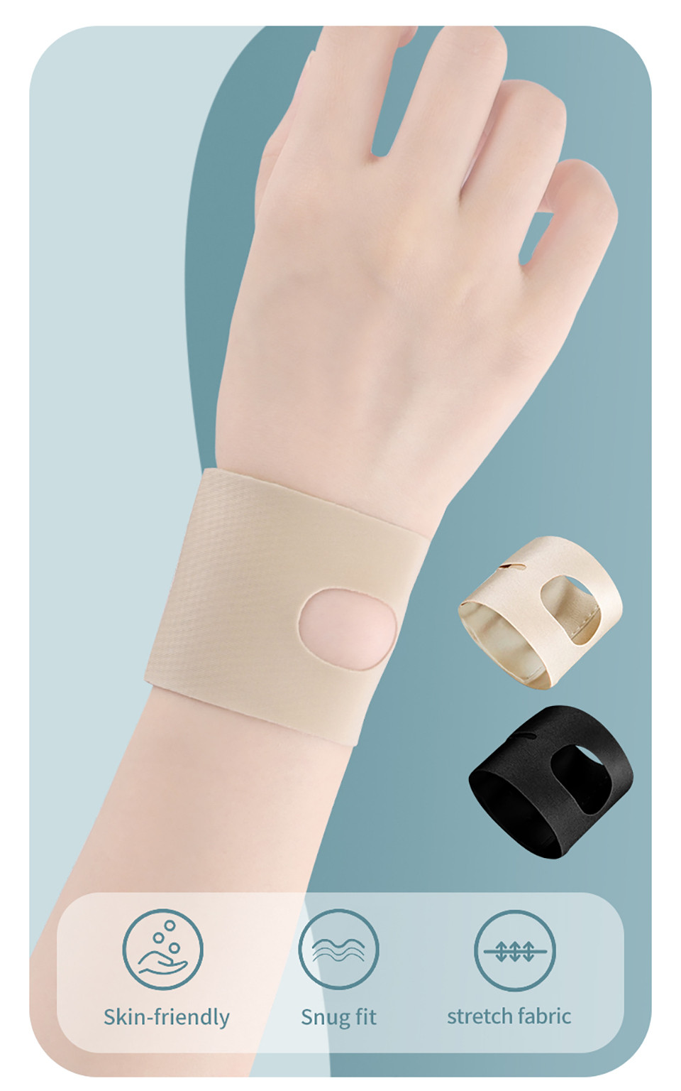 1Pcs Portable Adjustable Slim Wrist Wrist Strap Support Carpal Tunnel ...