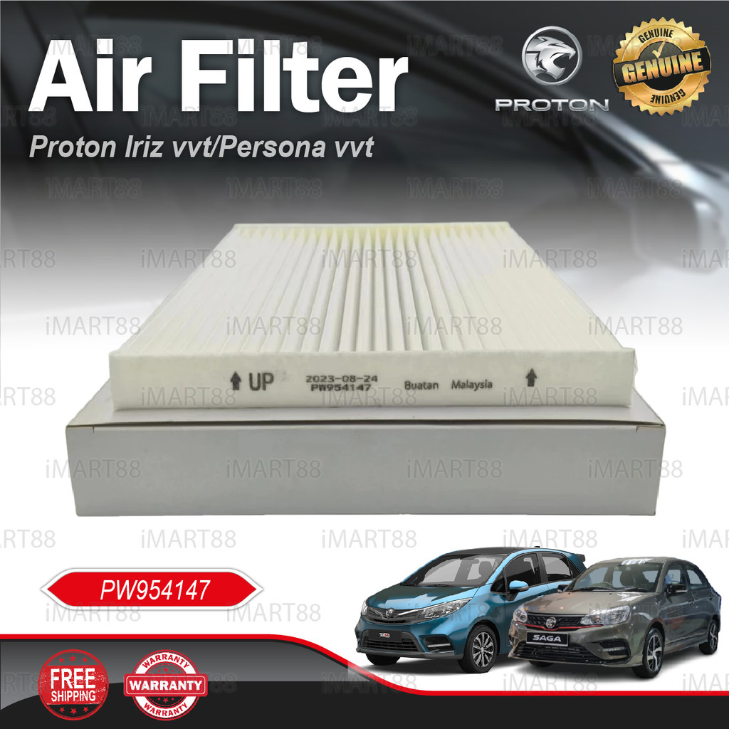 Engine Air Filter Normal PW954147 Proton Iriz VVT Persona VVT Saga VVT ...
