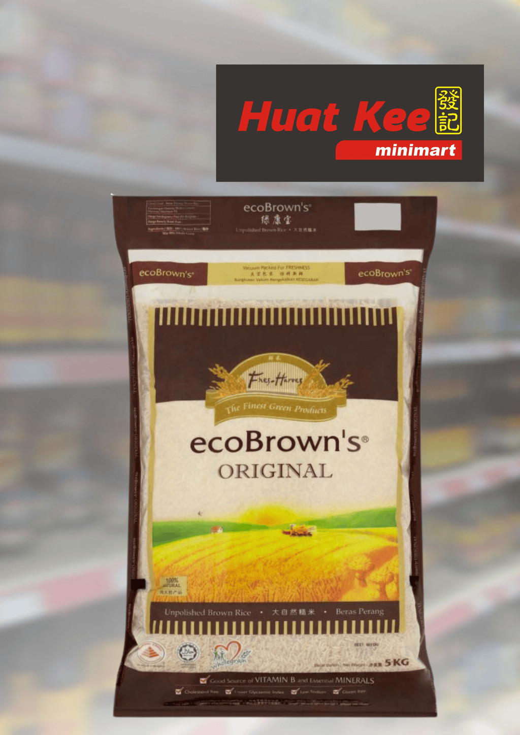 EcoBrown's Original 5kg (unpolished brown rice) | Shopee Malaysia