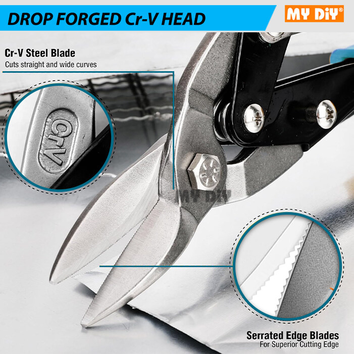 BOLIAN 10" HEAVY DUTY CRV AVIATION TIN SNIP CUTTER ZINC METAL SHEET ...