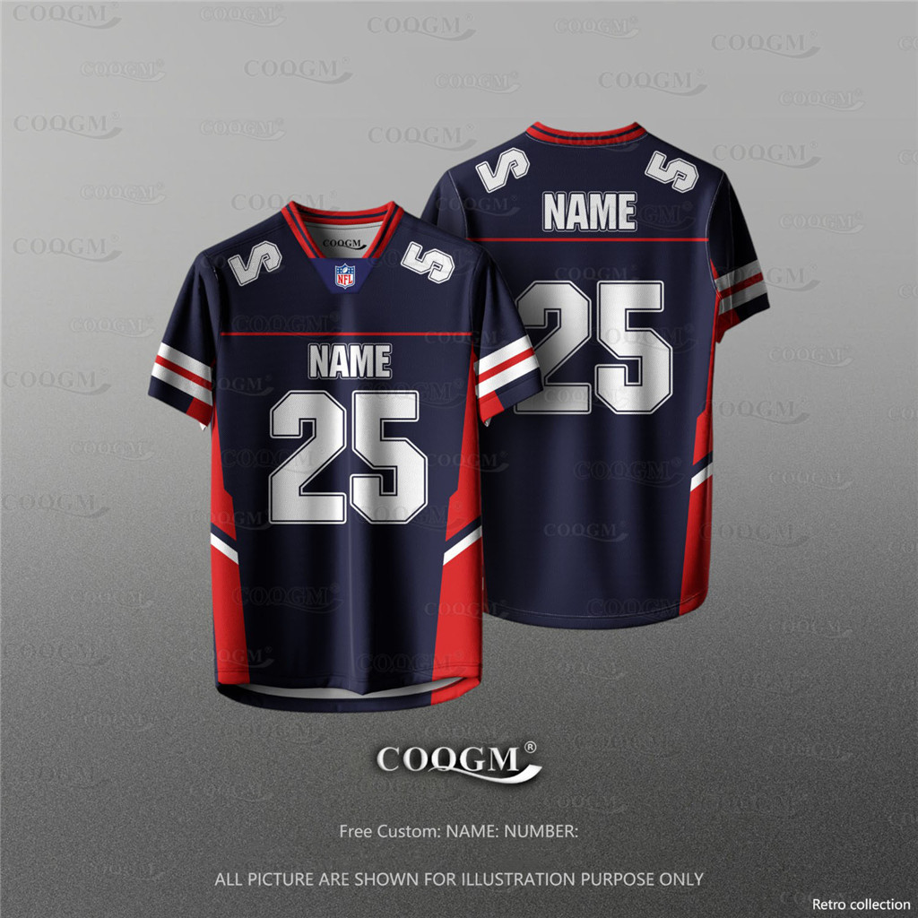 【Free custom name & number】2025 NFL Edition Jersey Baju Tshirt Lelaki ...