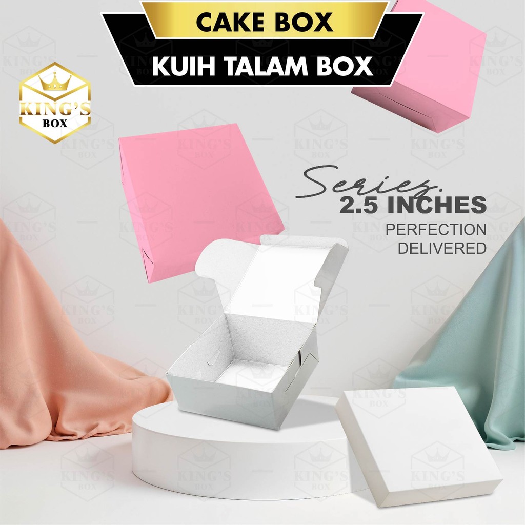 Kotak Kuih Talam Kuih Box Cake Box Pizza Box Packaging Box Packing Box ...