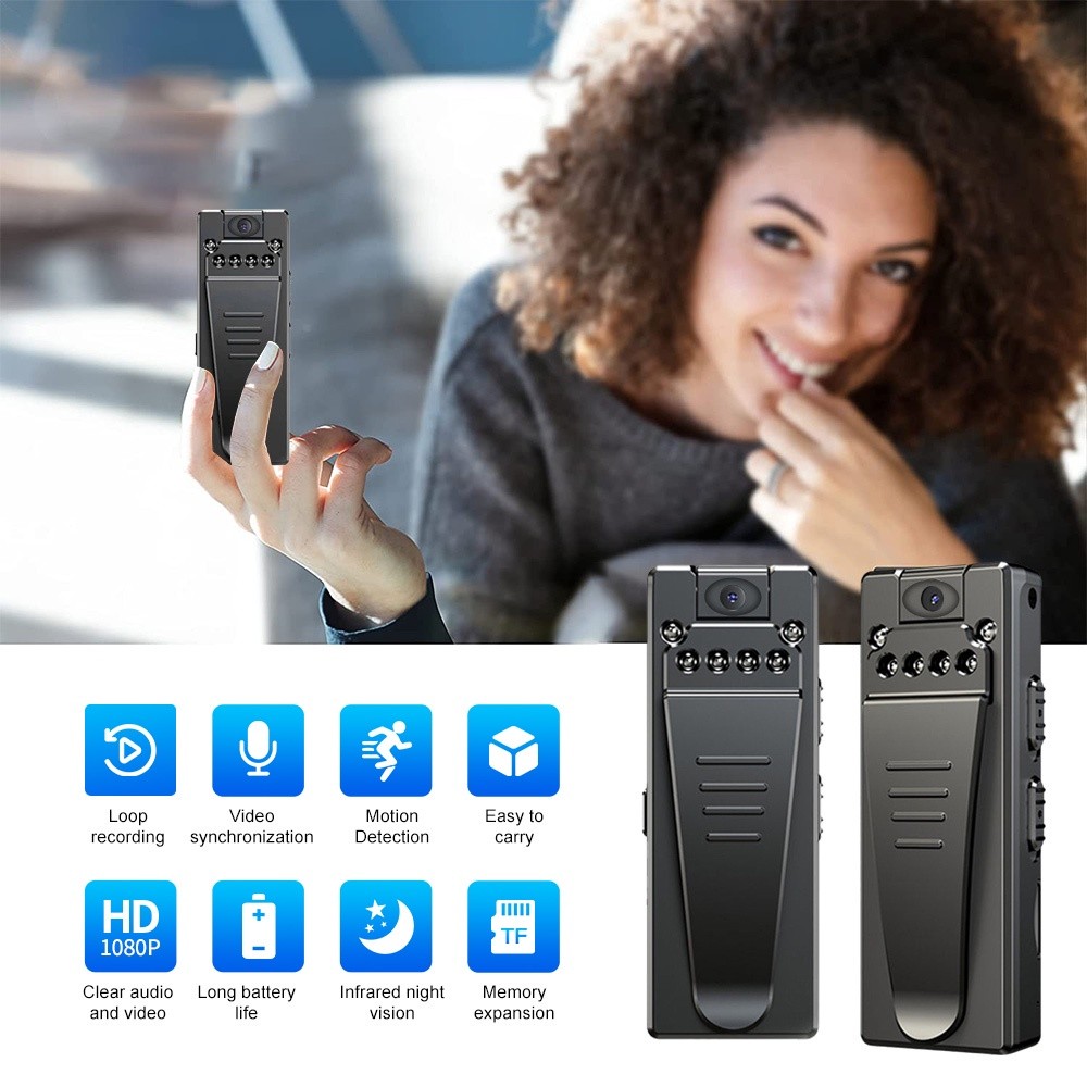 in stock Mini Body Camera HD 1080P Wireless Portable Wearable Video ...