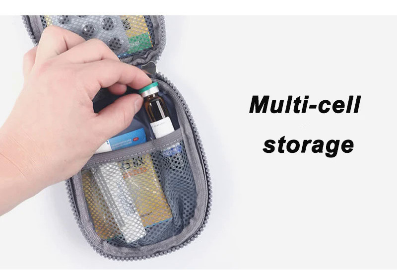 Mini Portable Medicine Storage Bag Camping Outdoor Travel First Aid Kit ...