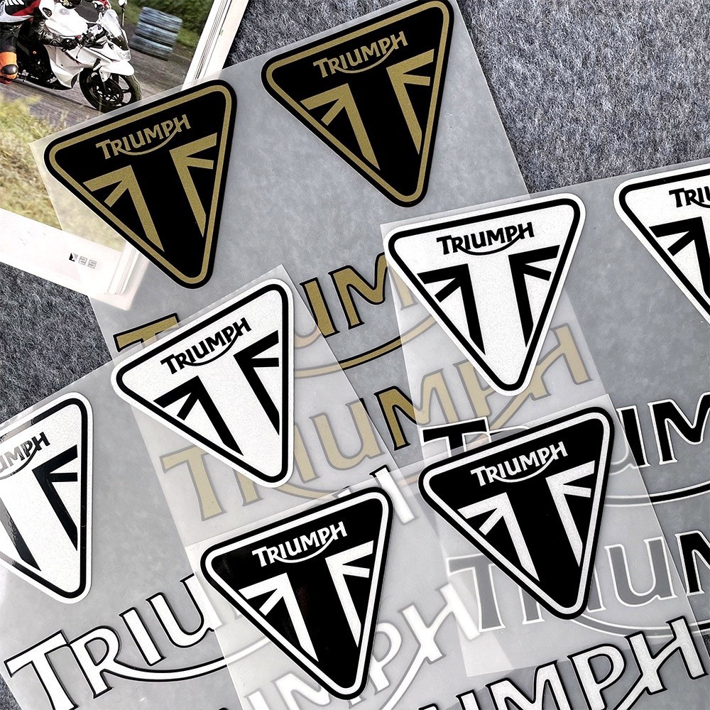 For Triumph Bobber Street Twin Logo Emblem Motorcycle Fuel Tank Helmet ...