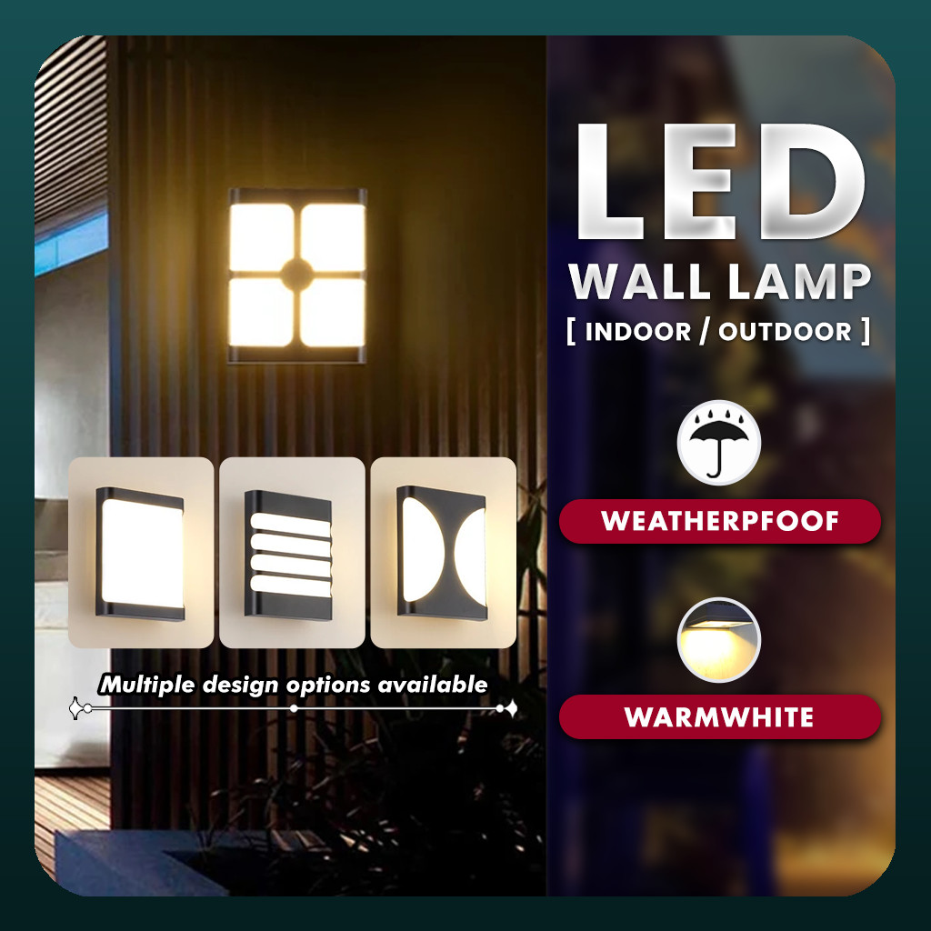 LED Wall Lamp Lampu Dinding Lampu Effect Effect Light Waterproof Wall ...