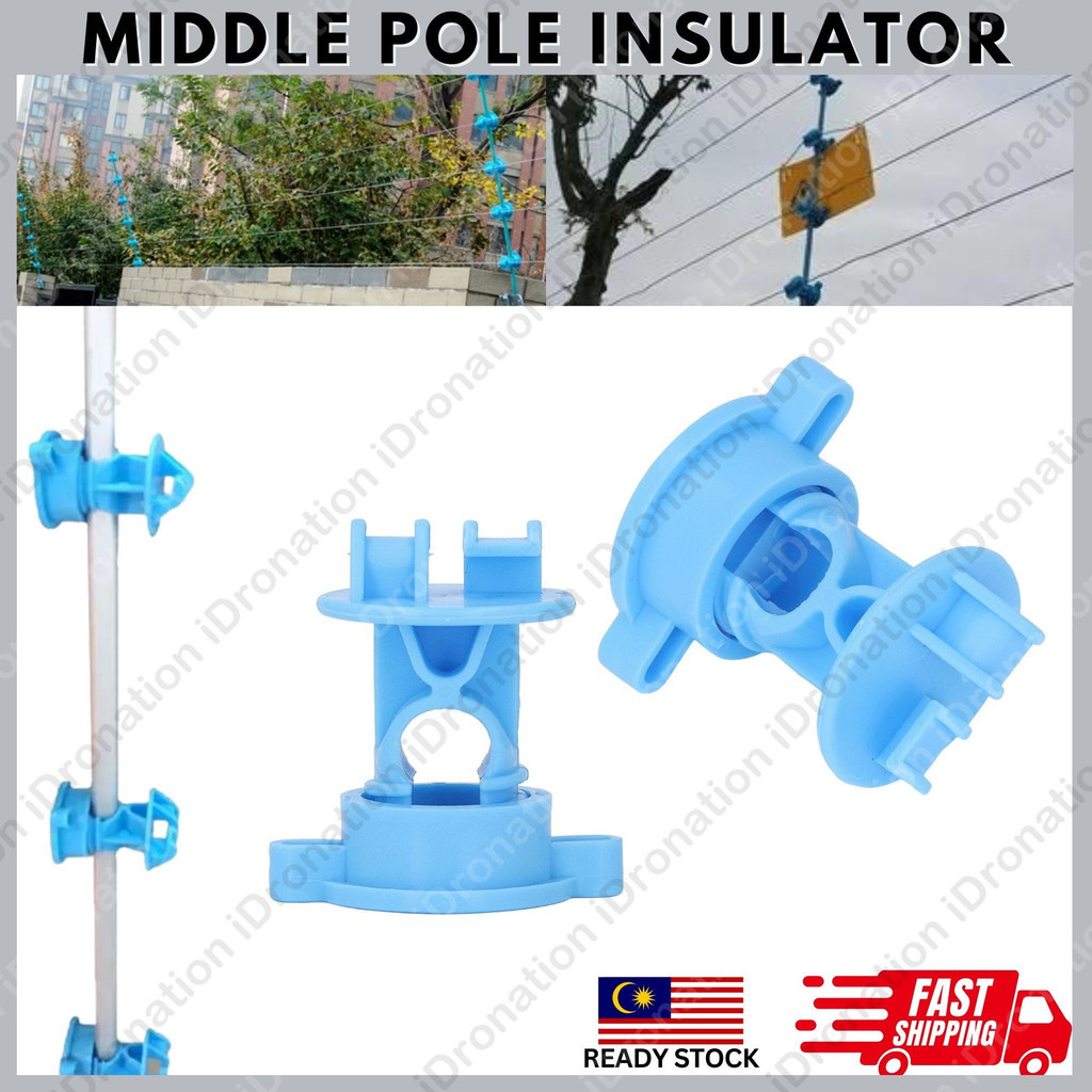 Middle Pole Insulator Electric Fence Clips Fencing Polywire Poly Poli ...