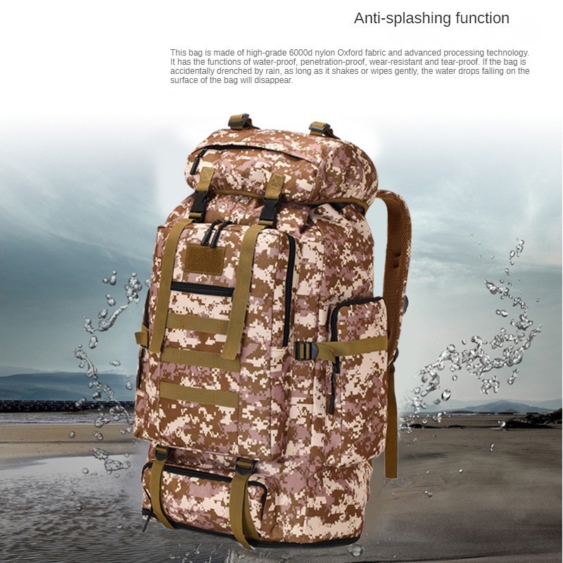 80L/100L Mountaineering Bag Climb Bag Backpacks Large Backpack Outdoors ...