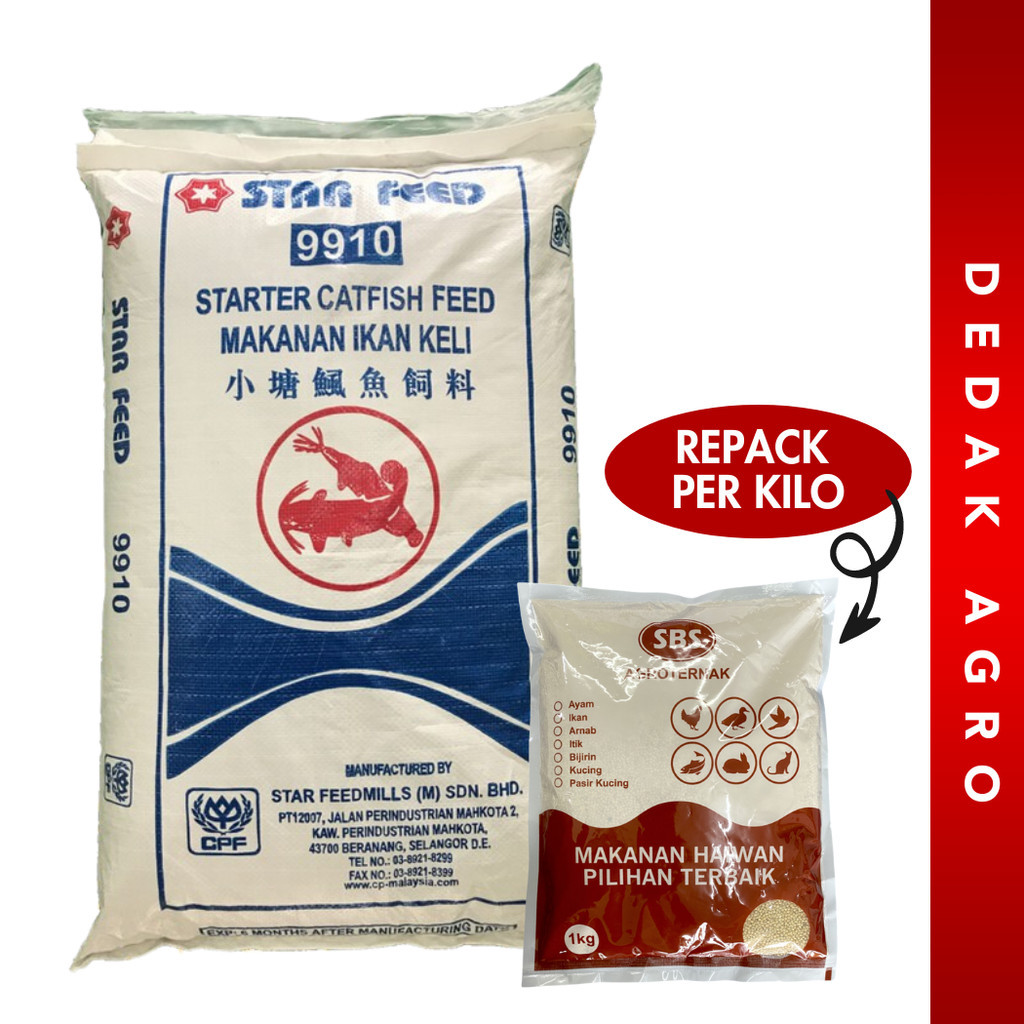 [1KG] [9910] [REPACK] Makanan Ikan Keli Berkualiti Premium Permulaan ...
