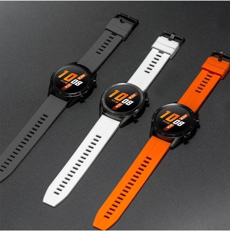 Quick Release Pins Silicone Watch Strap 18mm 20mm 22mm Waterproof Soft ...