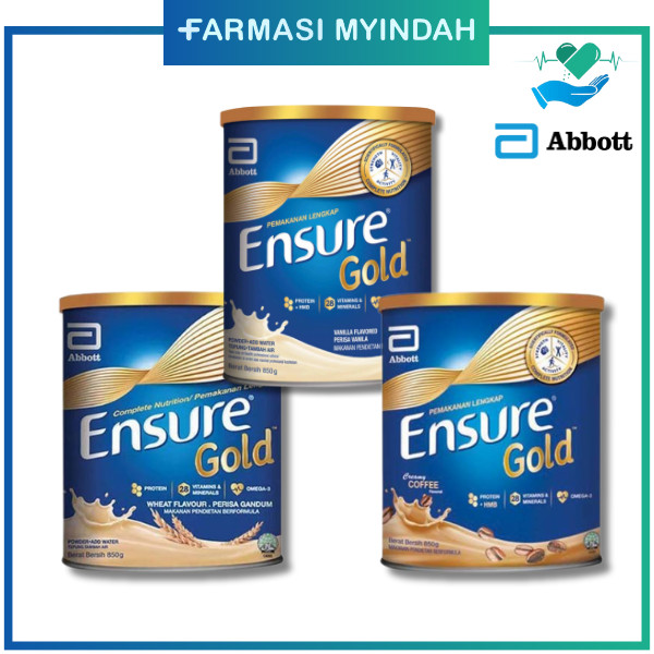 Abbott Ensure Gold (Vanilla / Coffee / Wheat) 850g | Shopee Malaysia