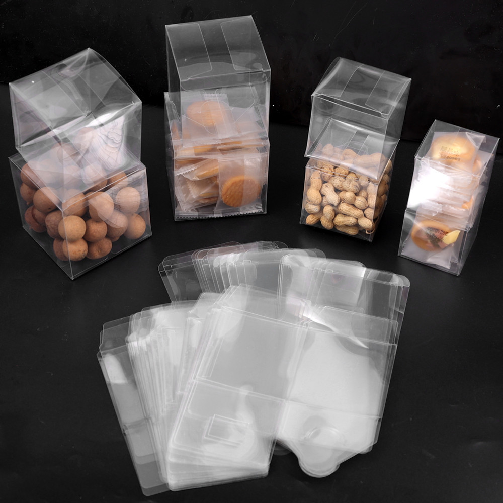 30 Pcs/ Kit Transparent PVC Square Folding Snack Packaging Cases - Home ...