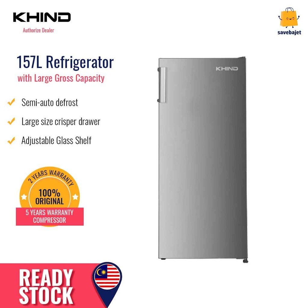 KHIND Peti Sejuk Refrigerator (151L) RF165 | Shopee Malaysia