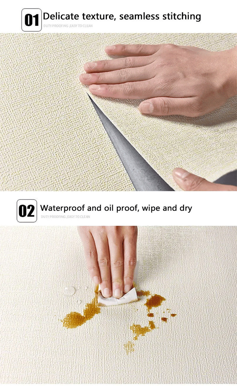 Waterproof Wall Sticker Thickened 3D Self Adhesive Wallpaper Sound Heat ...