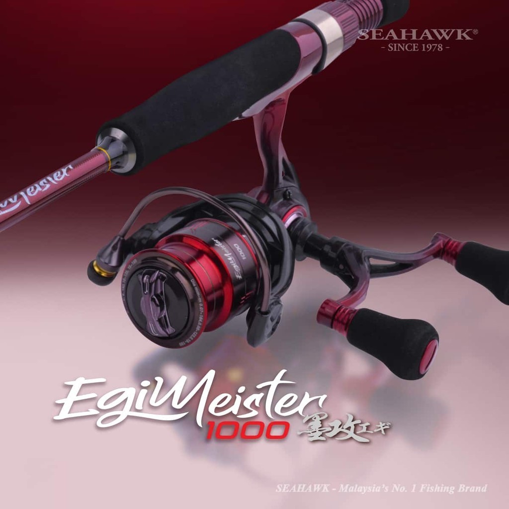 𝒫𝓇𝑒𝓂𝒾𝓊𝓂 𝐸𝑔𝒾 𝐹𝒾𝓈𝒽𝒾𝓃𝑔】《Full Carbon Reel》 Double Handle Seahawk EGI ...