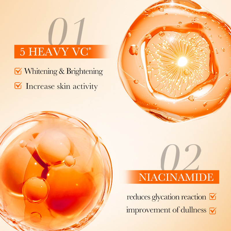 ROREC SADOER 5 Heavy Vitamin C Whitening Brightening Face Cleanser Niacinamide Oil Control ...