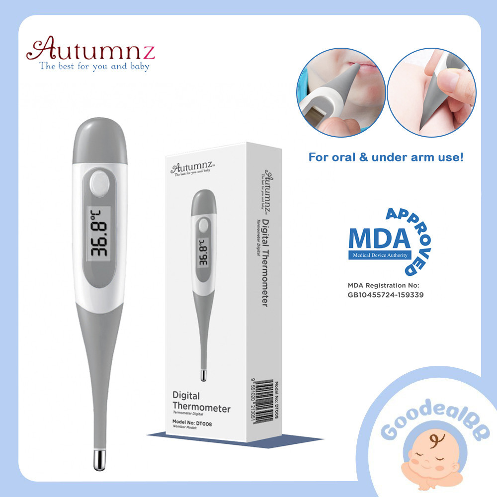 Autumnz Digital Thermometer Baby MDA Approved Kids Mouth Underarm Body ...