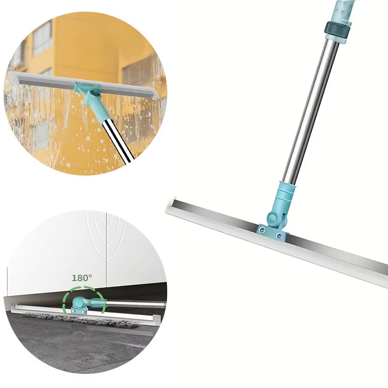 180 Degree Rotatable Telescopic Silicone Magic Broom Dual Use Floor ...