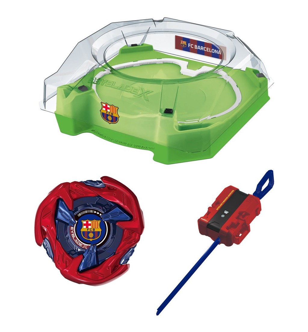 Takara Tomy Beyblade X BXG-19 UX-00 Bey Kick Off Set (FC Barcelona Ver ...