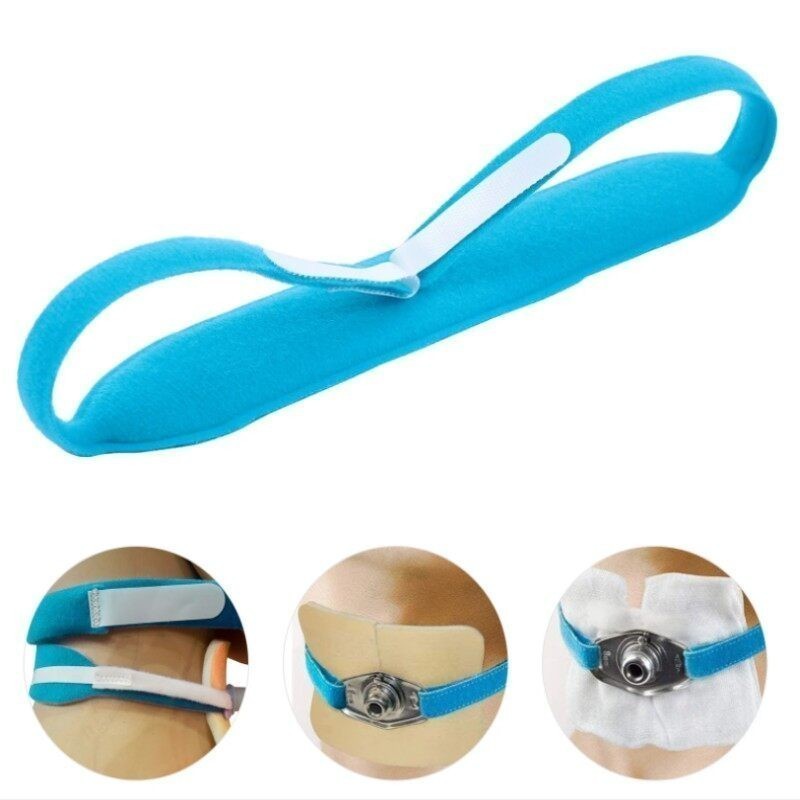 Sponge Velcro Tracheal Sponge Fixation Strap, Ultra Soft Tracheal Tape ...