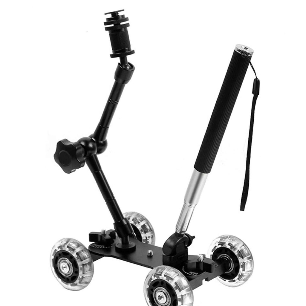 Camera Table Slider Dolly Desktop Directional Pulley Shooting Car Mini ...