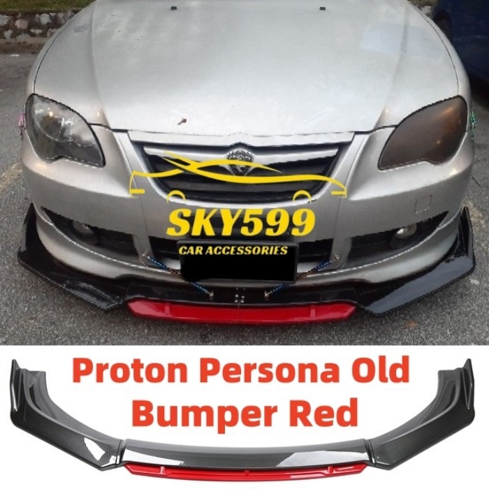 Proton Persona 2007-2015 Front Bumper Diffuser Lip Wrap Angle Splitters ...