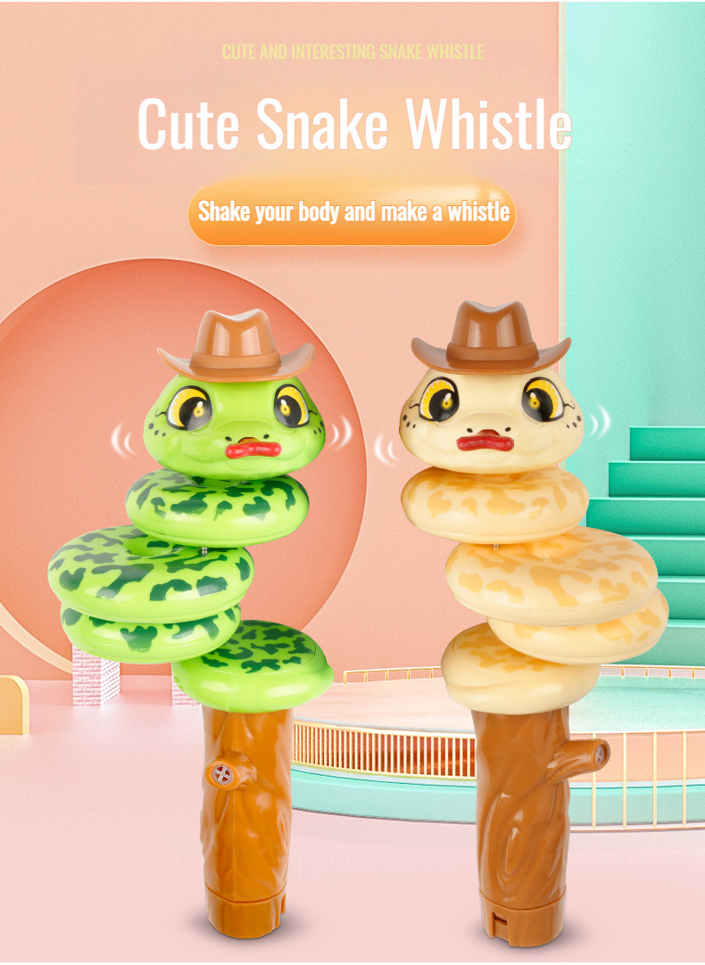 Swinging Twister Snake Toys Spinning Gluttony Snake Balance Whistle ...