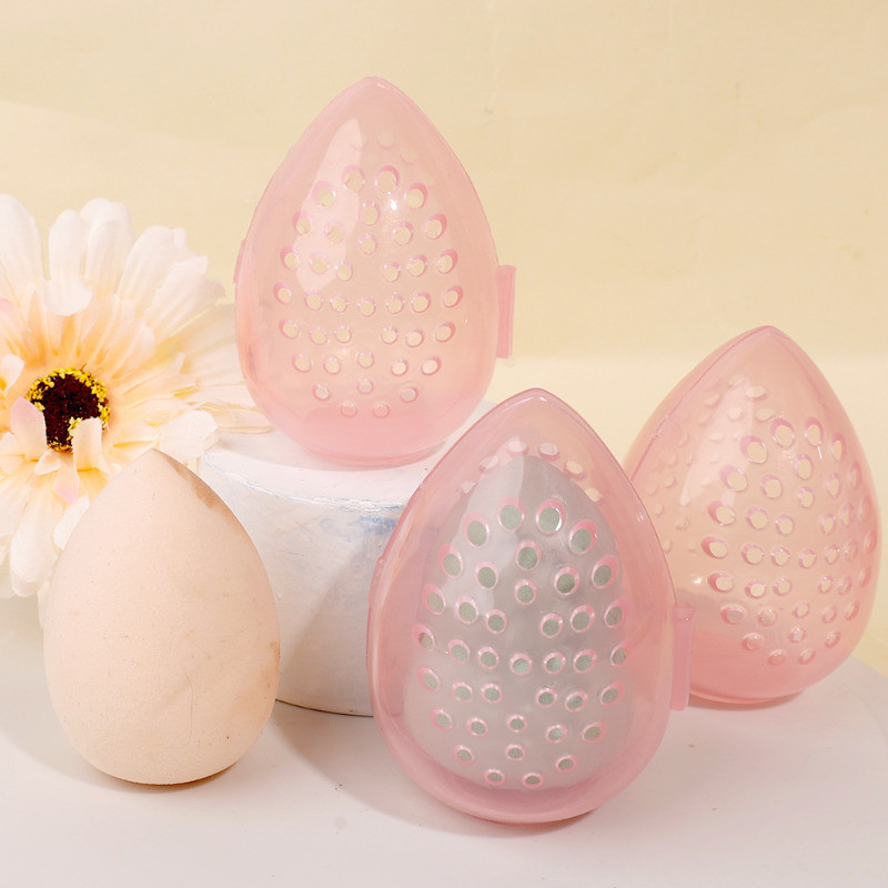 Beauty Egg Storage Box - Makeup Puff Holder - Multi-Hole Moisture-Proof ...