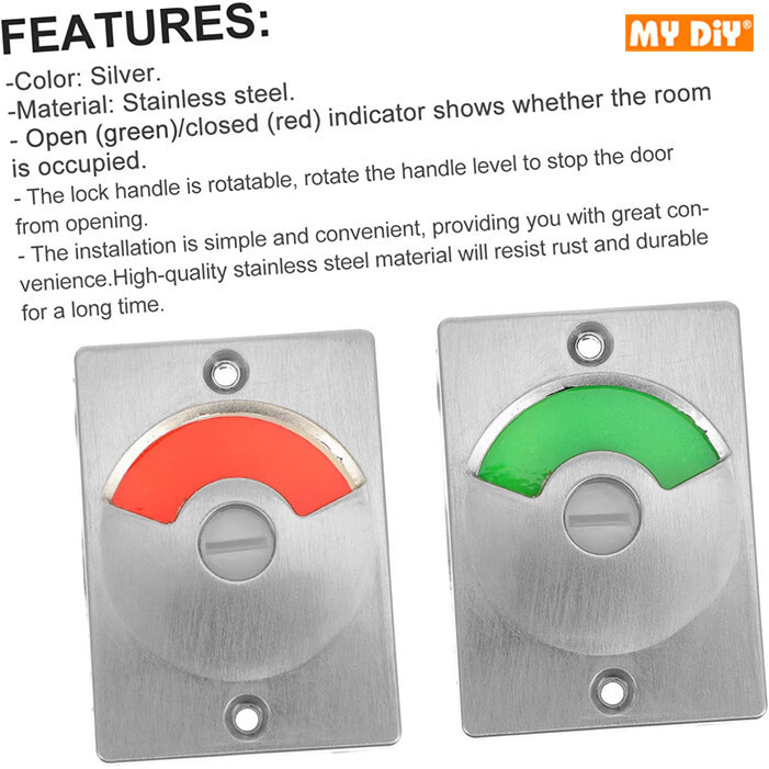 MYDIYHOMEDEPOT - STAINLESS STEEL ROTATE BOLT LATCH GATE DOOR LOCK 40MM ...