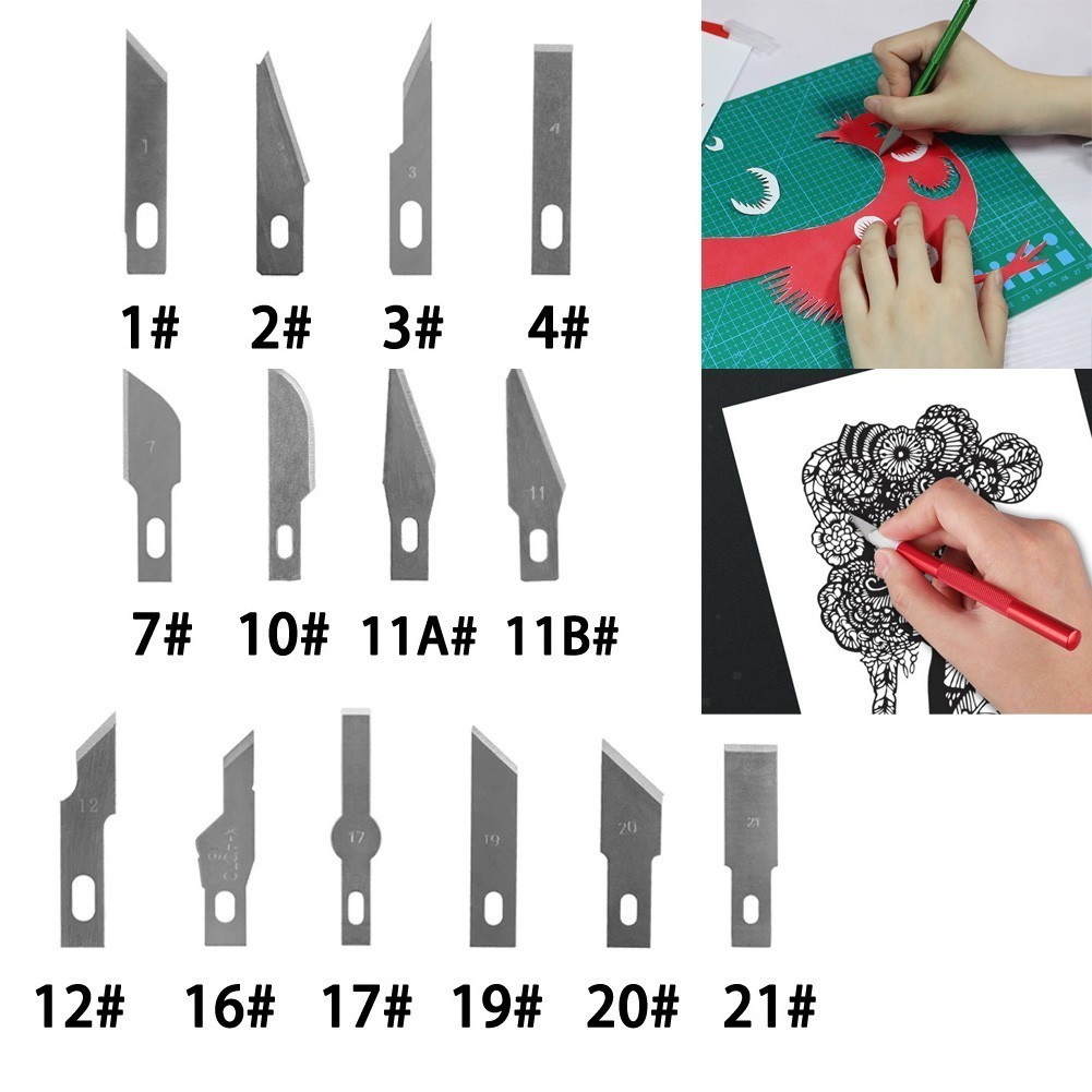 【LADY】10PCS Craft Multifunction Blade Carving Blade DIY Hand Tools ...