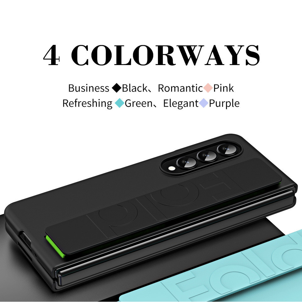 Matte Silky Hard Plastic Grip Case Strap For Samsung Galaxy Z Fold 6 5 ...