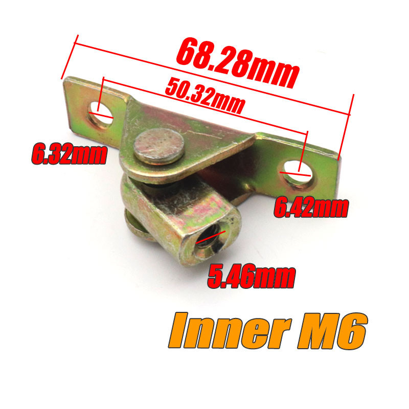 2Pcs M6/M8 Female/Male Thread Car Gas Spring Universal Strut Joint ...