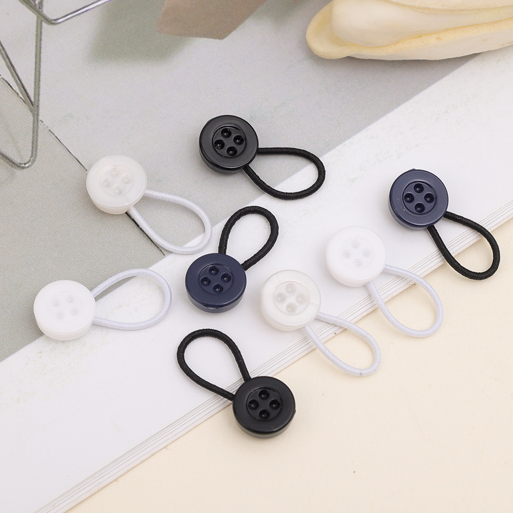 5Pcs Buttons Extenders - Elastic, Soft, Invisible - No Sewing Required ...