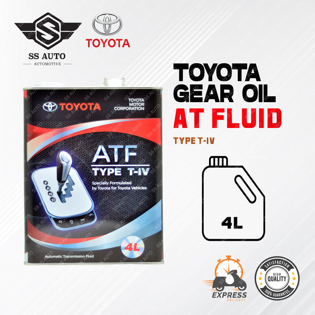 Toyota Gear Oil ATF Type IV T4 Minyak Gearbox Auto Vios Alphard Hilux ...