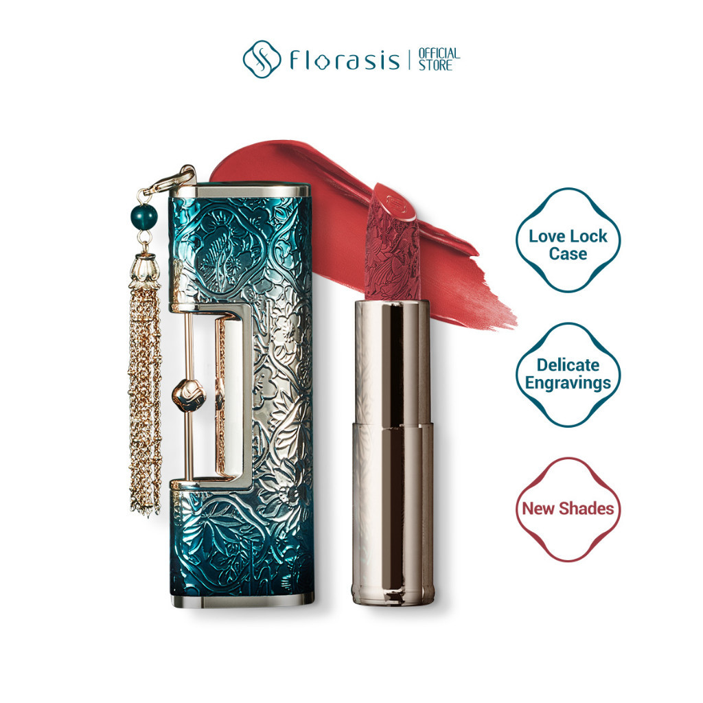 花西子 Florasis Floral Concentric Lock Rouge Matte Embossed Carving ...